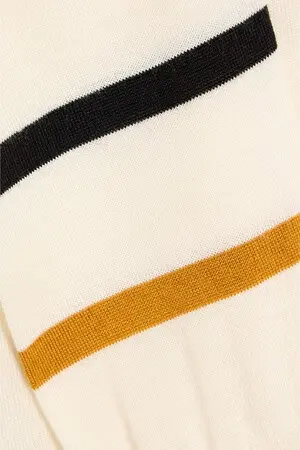 Marni Striped Wool And Silk-blend Sweater
