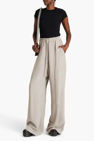 Rick Owens Crepe Wide-leg Pants
