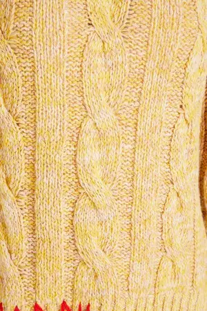 Marni Mélange Cable-knit Cotton Sweater