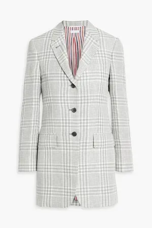 Thom Browne Checked Linen Blazer