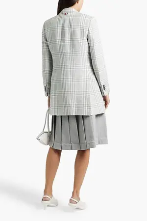 Thom Browne Checked Linen Blazer
