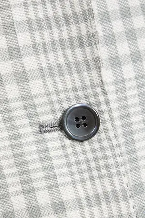 Thom Browne Checked Linen Blazer