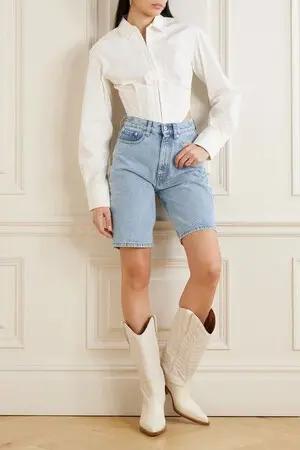 Y/project Evergreen Convertible Embroidered Wide-leg Jeans