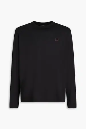 Dunhill Jacquard-knit Cotton-jersey T-shirt