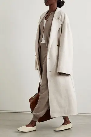 BASERANGE Cropped Cashmere And Wool-blend Track Pants