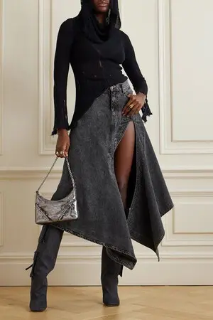 Y/project Evergreen Cutout Denim Midi Skirt