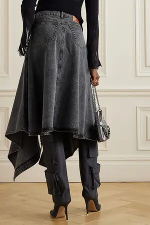 Y/project Evergreen Cutout Denim Midi Skirt