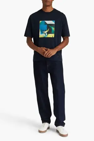 Dunhill Appliquéd Cottonjersey Tshirt
