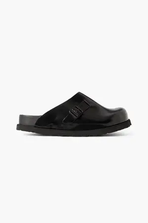 BIRKENSTOCK Dougal Glossed-leather Clogs