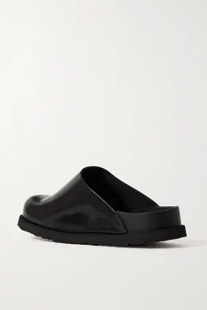 BIRKENSTOCK Dougal Glossed-leather Clogs
