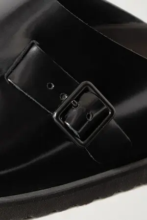 BIRKENSTOCK Dougal Glossed-leather Clogs