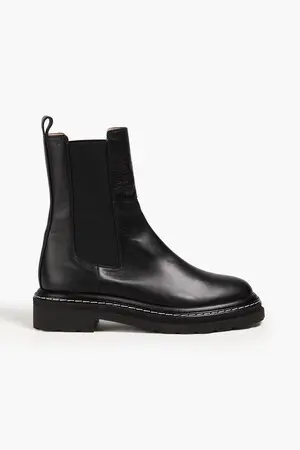 Alberta Ferretti Leather Chelsea Boots