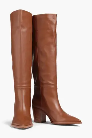 GIANVITO ROSSI Daenerys Leather Knee High Boots