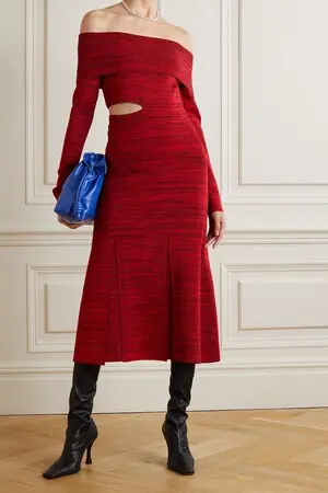 Proenza Schouler Off-the-shoulder Cutout Midi Dress