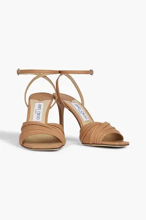 JIMMY CHOO Basil 95 Leather Sandals