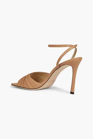 JIMMY CHOO Basil 95 Leather Sandals