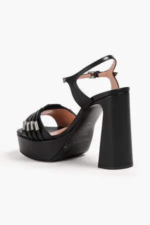 Alberta Ferretti Studded Leather Platform Sandals