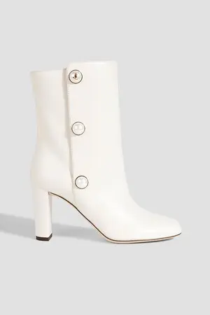 JIMMY CHOO Rina 85 Embellished Leather Ankle Boots