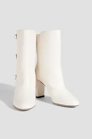 JIMMY CHOO Rina 85 Embellished Leather Ankle Boots