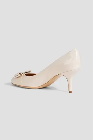 FERRAGAMO Carla 70 Patent-leather Pumps With Bow Detailing