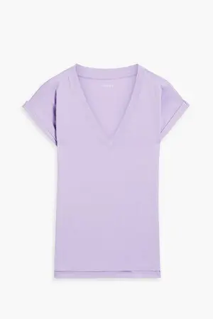 FRAME Cotton-jersey T-shirt - Lilac