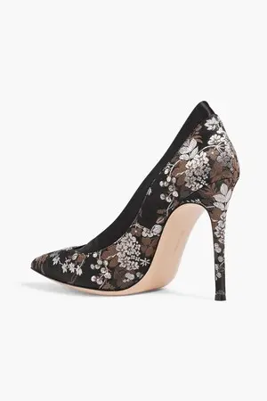 GIANVITO ROSSI Kimono Brocade Pumps