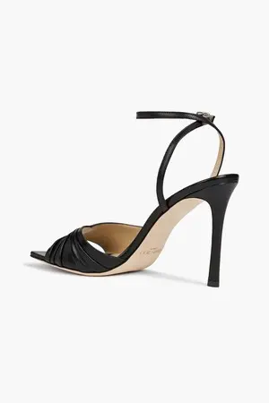 JIMMY CHOO Basil 95 Leather Sandals