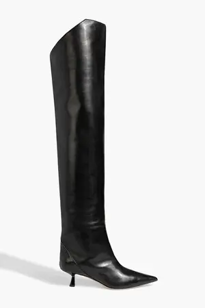 JIMMY CHOO Vari 45 Leather Over-the-knee Boots