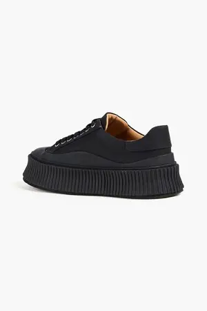 JIL SANDER Twill Platform Sneakers