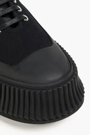 JIL SANDER Canvas Platform Sneakers