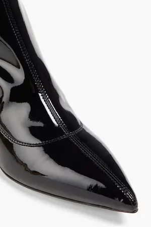 GIANVITO ROSSI Ribbon" Vinyl Ankle Boots With Buckle Detail
