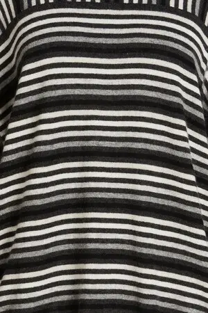 Autumn Cashmere Striped Cashmere Turtleneck Sweater