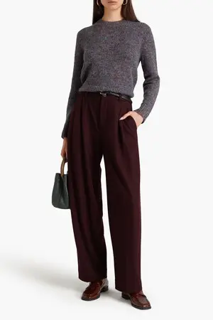 Vince Marled Knitted Sweater - Dark Gray