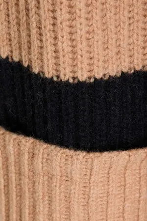 Chinti & Parker Ribbed Wool Turtleneck Sweater