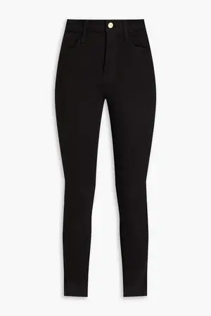 FRAME Le High High-rise Skinny Jeans - Black