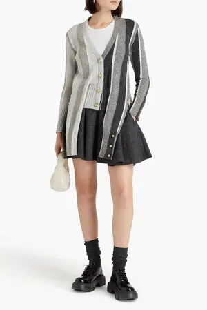 Thom Browne Striped Wool Cardigan