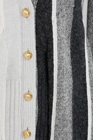 Thom Browne Striped Wool Cardigan