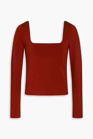 Vince Stretch Pima Cotton-jersey Top