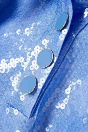 ROWEN ROSE Sequin Satin Mini Dress