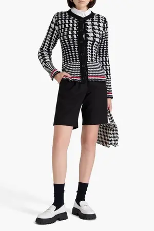 Thom Browne Houndstooth Cashmere Cardigan
