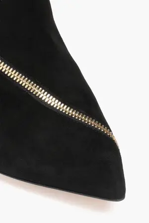 GIANVITO ROSSI Zip-detailed Suede Ankle Boots
