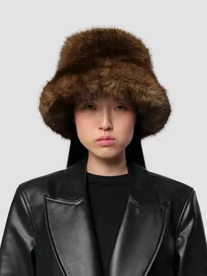 Apparis Gilly Faux- Bucket Hat - Mink