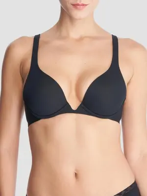 Natori Verge Plunge Convertible Bra Black