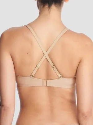 Natori Verge Plunge Convertible Bra - Cafe