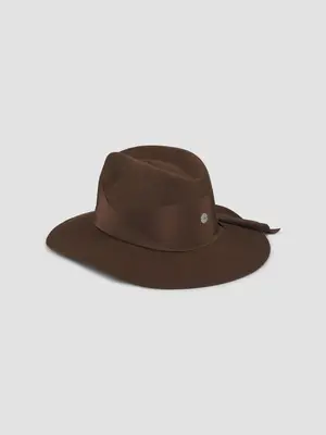 Freya Gardenia Asymmetric Ribbon Fedora