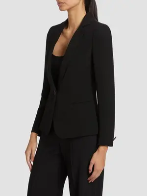 Giorgio Armani Silk One-button Blazer