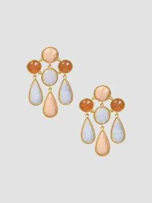Lele Sadoughi Reflection 14k-gold-plated & Resin Chandelier Earrings - Twilight