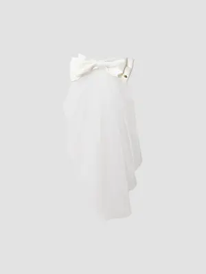Lele Sadoughi Priscilla Silk-blend Bow Veil