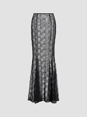Kiki De Montparnasse La Rose Lace Maxi Skirt