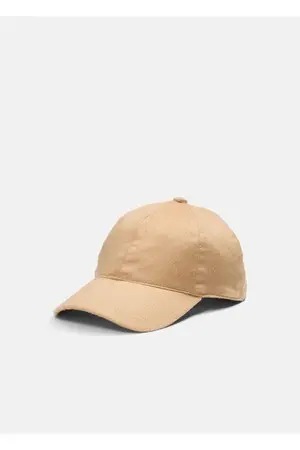 Vince Cashmere Baseball Cap - Natural